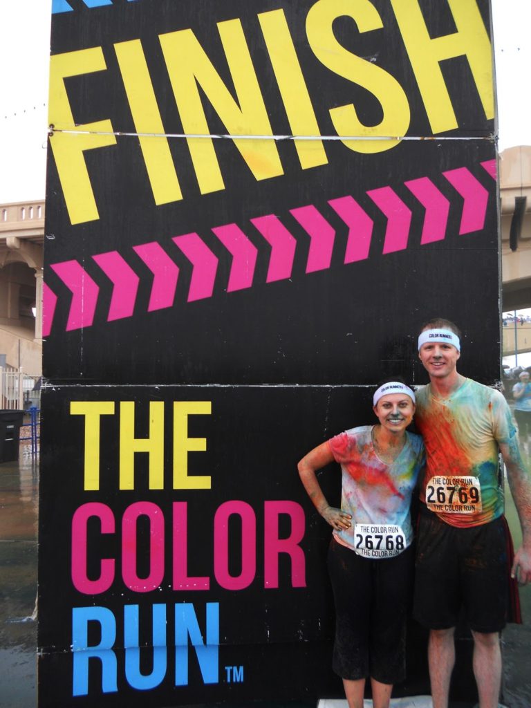 The Color Run Race Date - Friday We're in Love