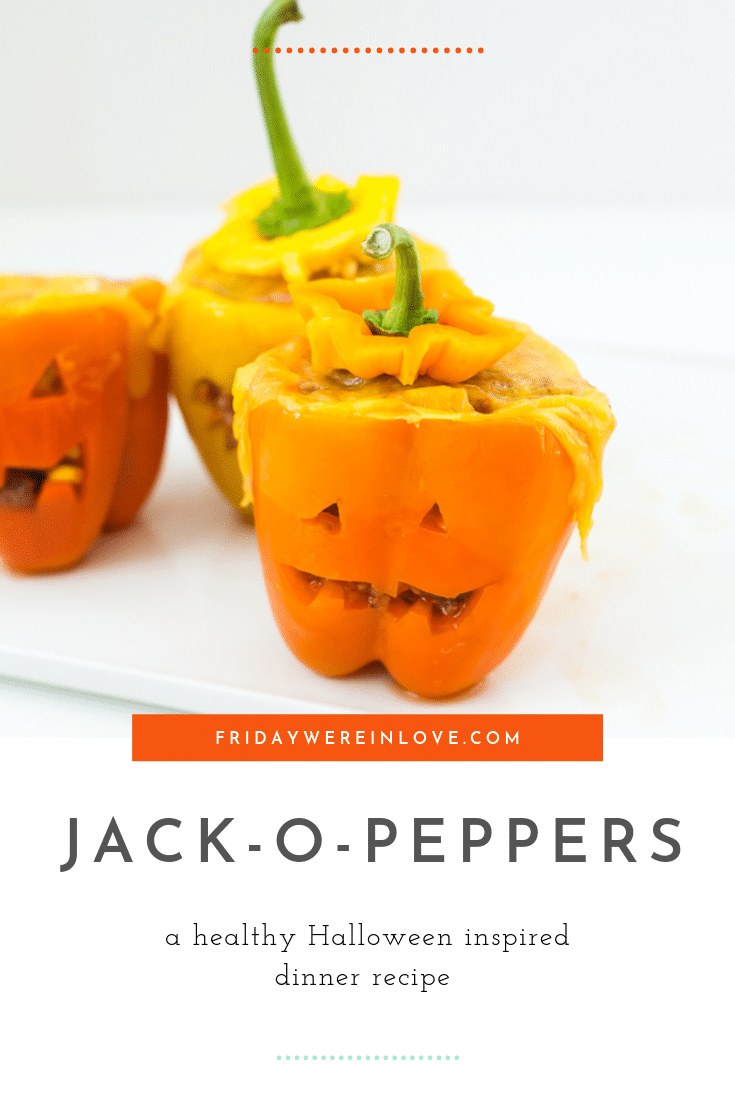 Halloween Stuffed Peppers - Friday We're In Love