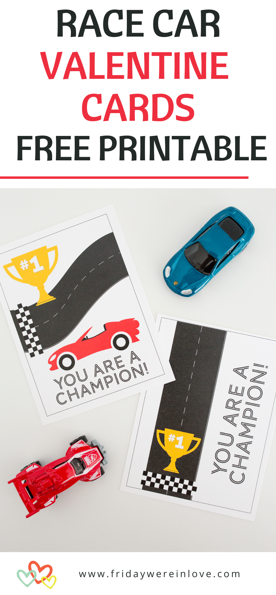 Car Valentine Free Printable: The Perfect Valentine for Preschoolers ...
