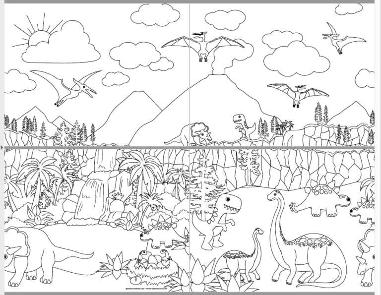 Dinosaur Coloring Pages You Can Print From Home! - Friday We're In Love