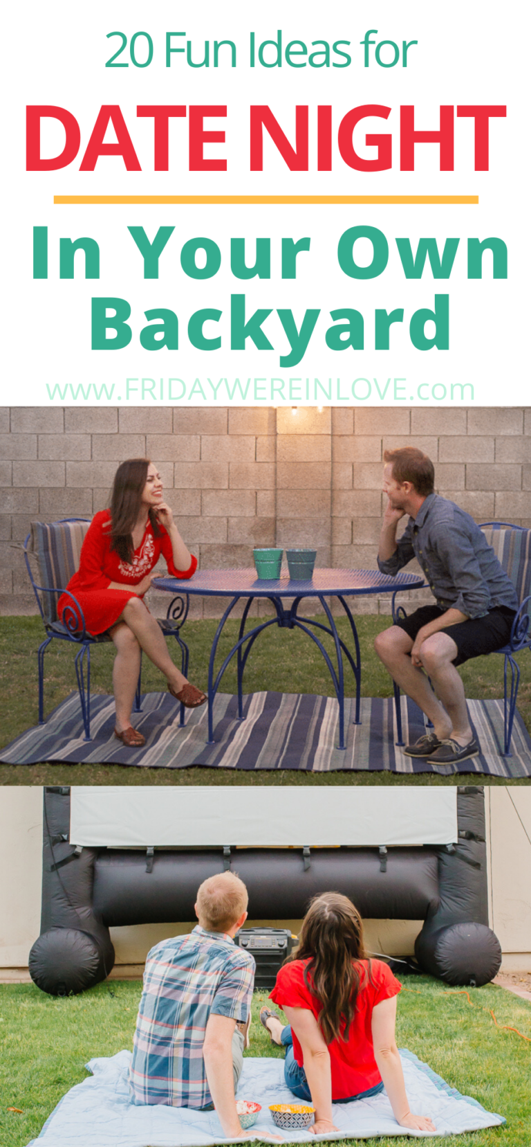 Backyard Date Night Ideas - Friday We're In Love