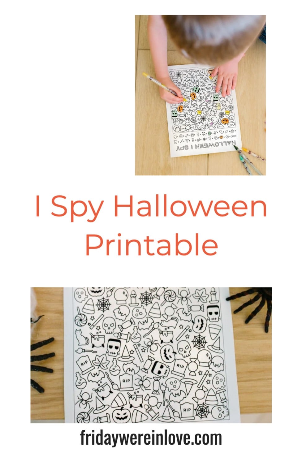 I Spy Halloween: Free Halloween I Spy Printable - Friday We're In Love