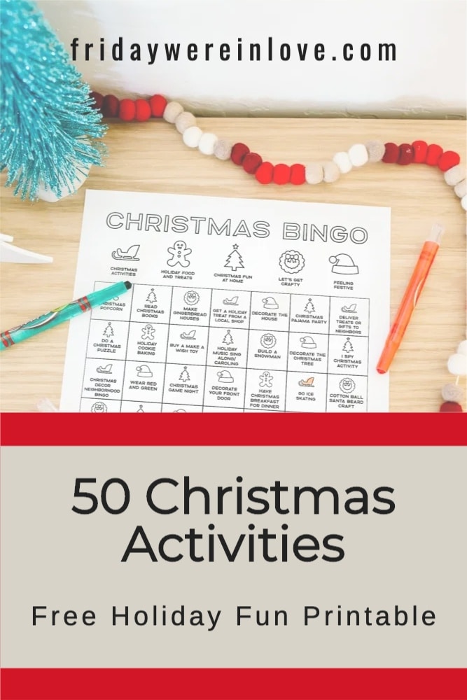 Christmas Activities: 50 Fun Christmas Ideas with Free Printable ...