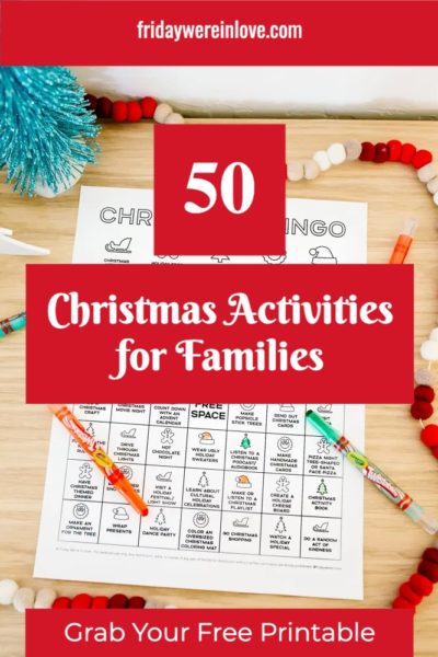 Christmas Activities: 50 Fun Christmas Ideas with Free Printable ...