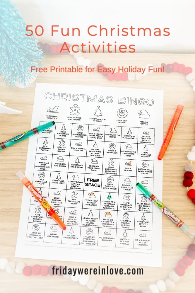 Christmas Activities: 50 Fun Christmas Ideas with Free Printable ...