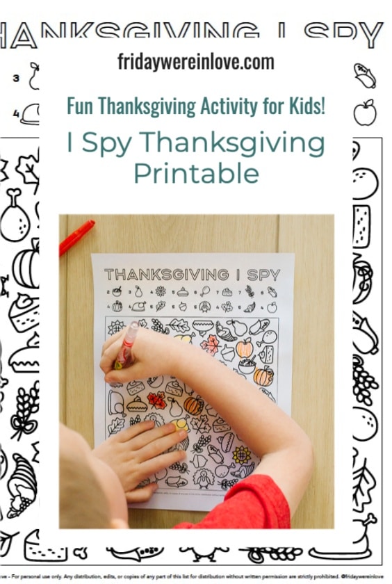 I Spy Thanksgiving - Friday We're In Love