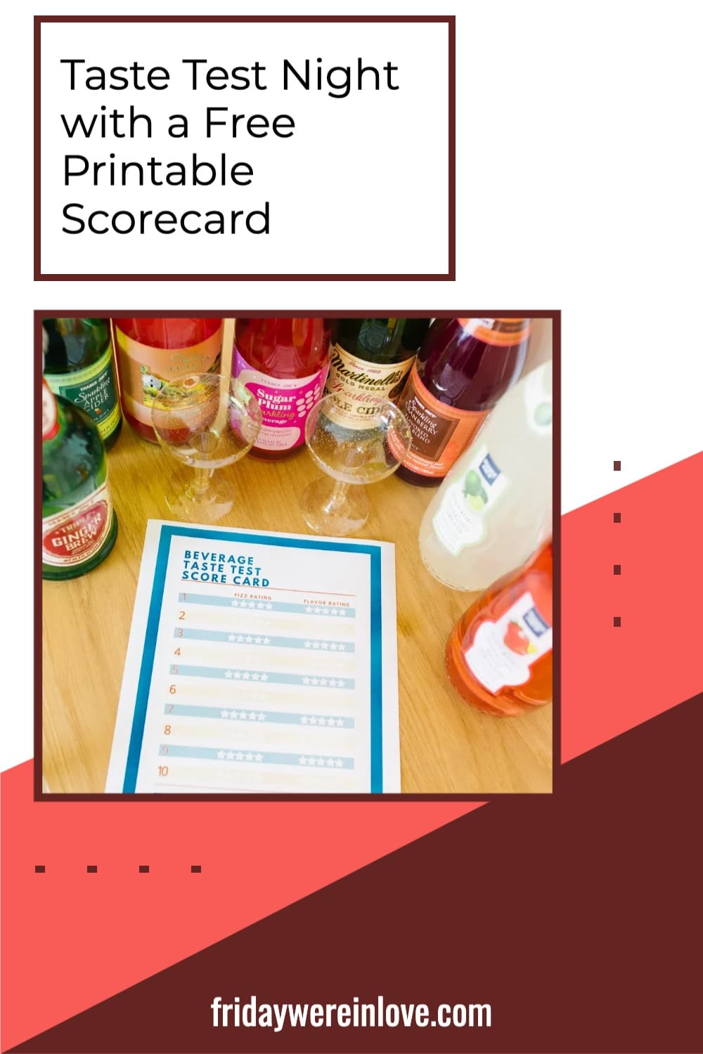 Taste Test Ideas with a Free Printable Score Card - Friday We're In Love