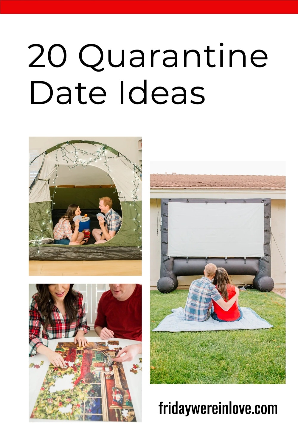 Quarantine Date Ideas - Friday We're In Love