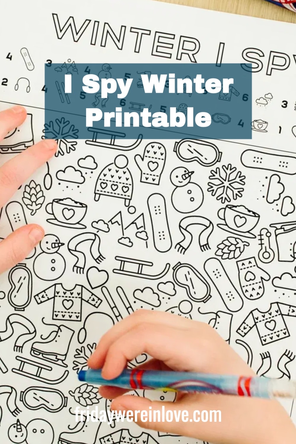 Winter I Spy: Printable I Spy Pages to Keep Kids Busy! - Friday We're ...