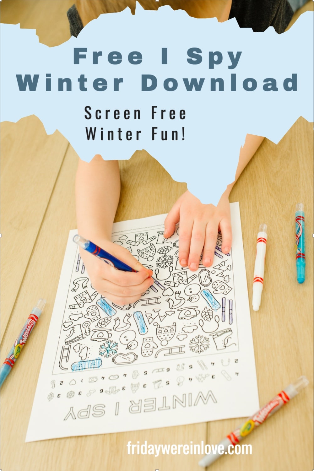 Winter I Spy: Printable I Spy Pages to Keep Kids Busy! - Friday We're ...