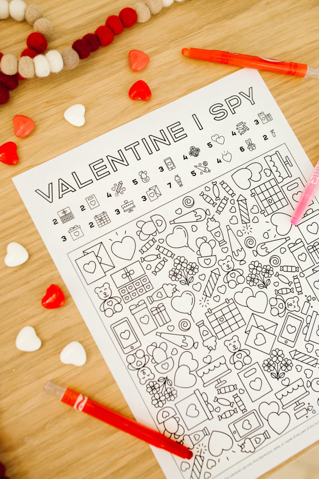 I Spy Valentine's Printable - Friday We're in Love