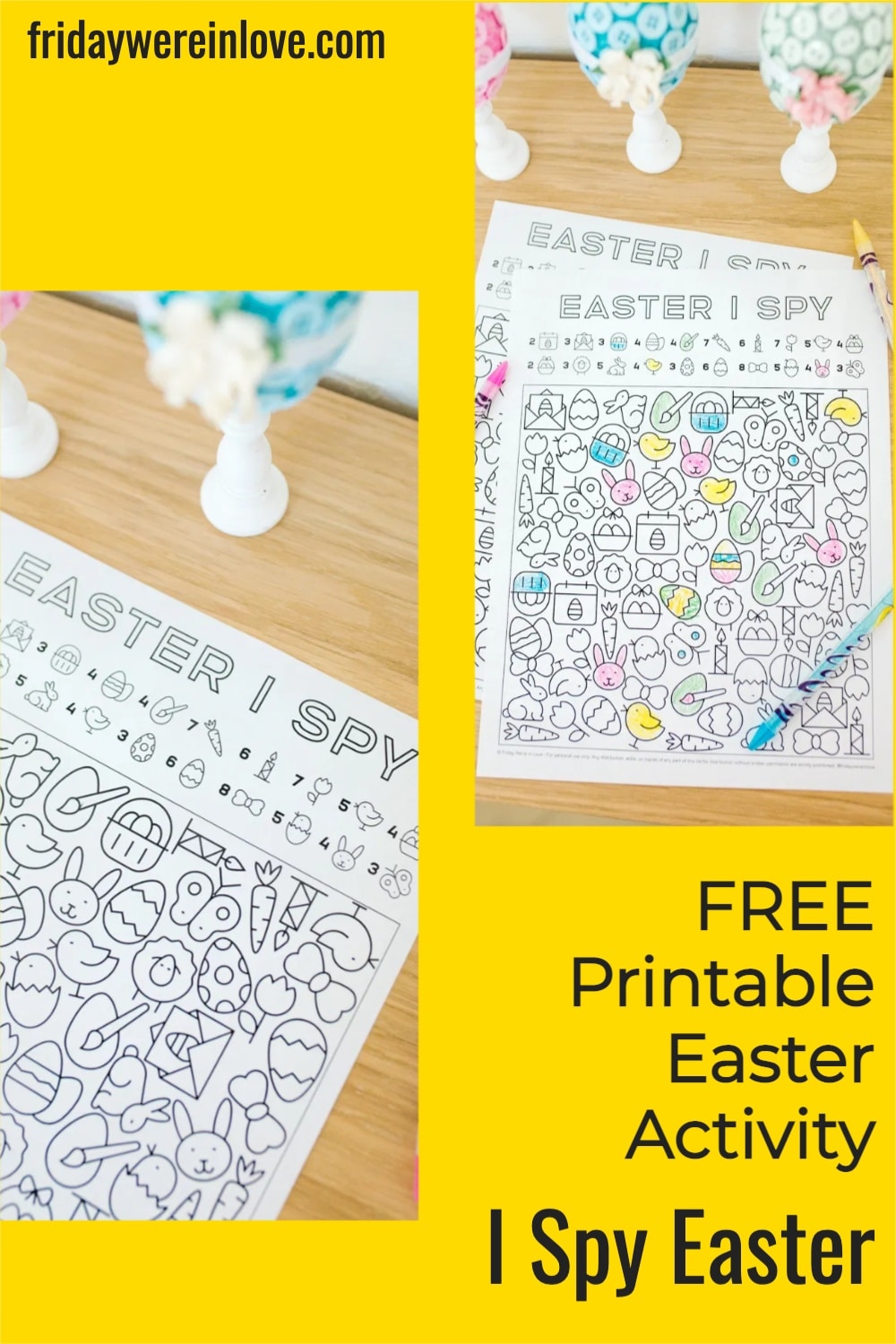 I Spy Easter: Printable Easter Activity - Friday We're In Love