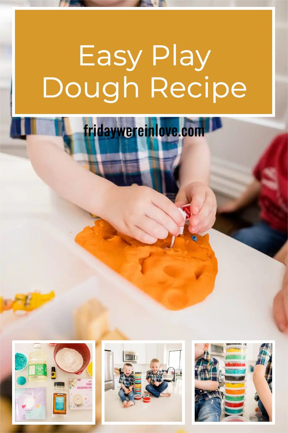 Easy Play Dough Recipe + Tips for Best Play Dough - Friday We're In Love
