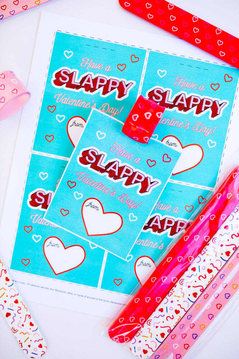 Slap Bracelet Valentine [With Free Printable] - Friday We're In Love