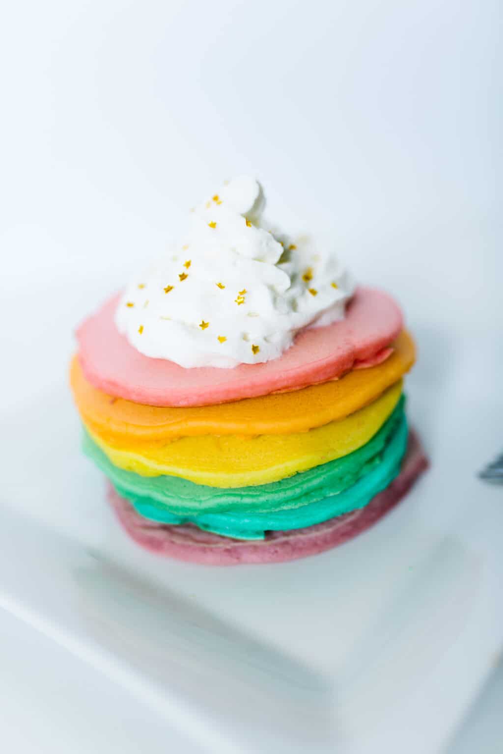 Rainbow Pancakes Recipe + Tips - Friday We're In Love