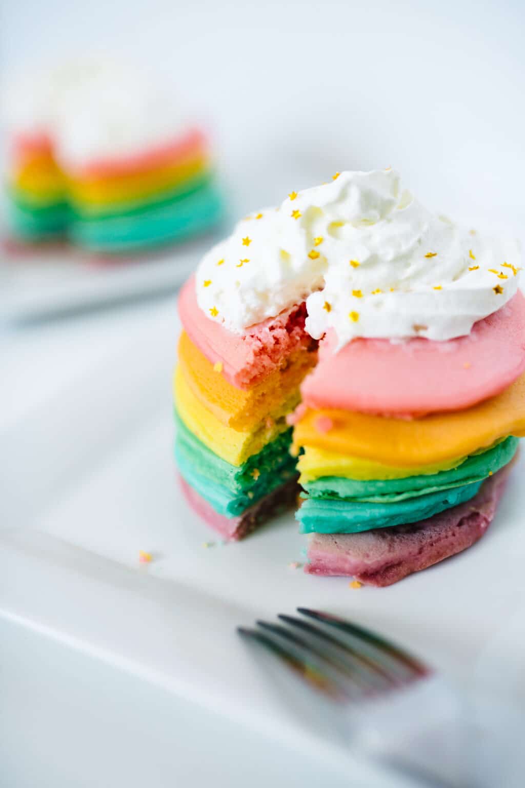 Rainbow Pancakes Recipe + Tips - Friday We're In Love