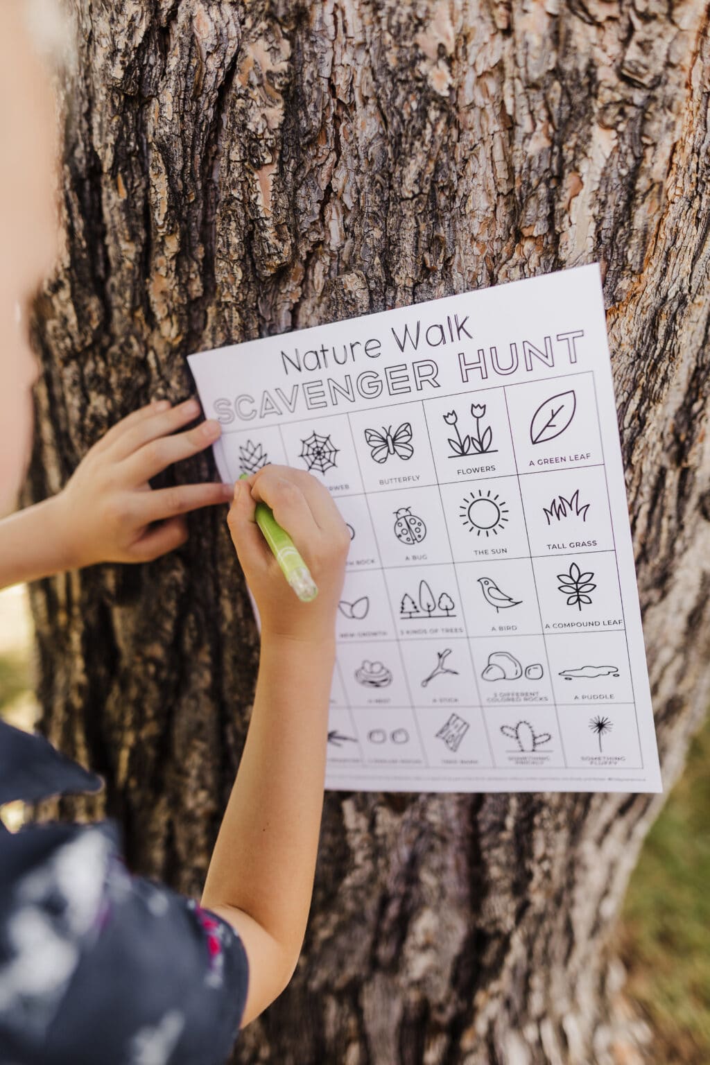 Nature Scavenger Hunt + Free Printable! - Friday We're In Love