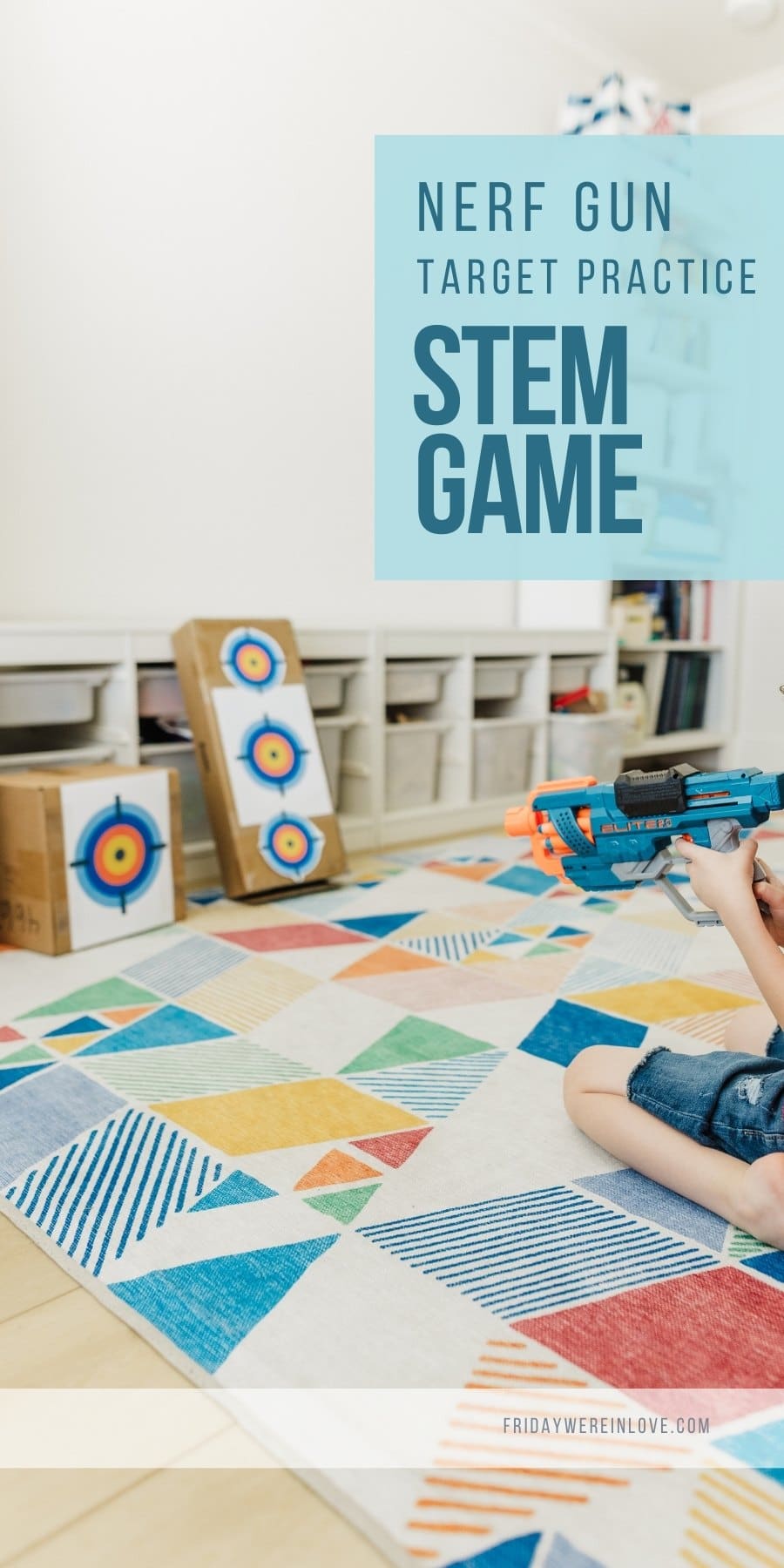 Nerf Target Practice + Free Target Printable - Friday We're In Love