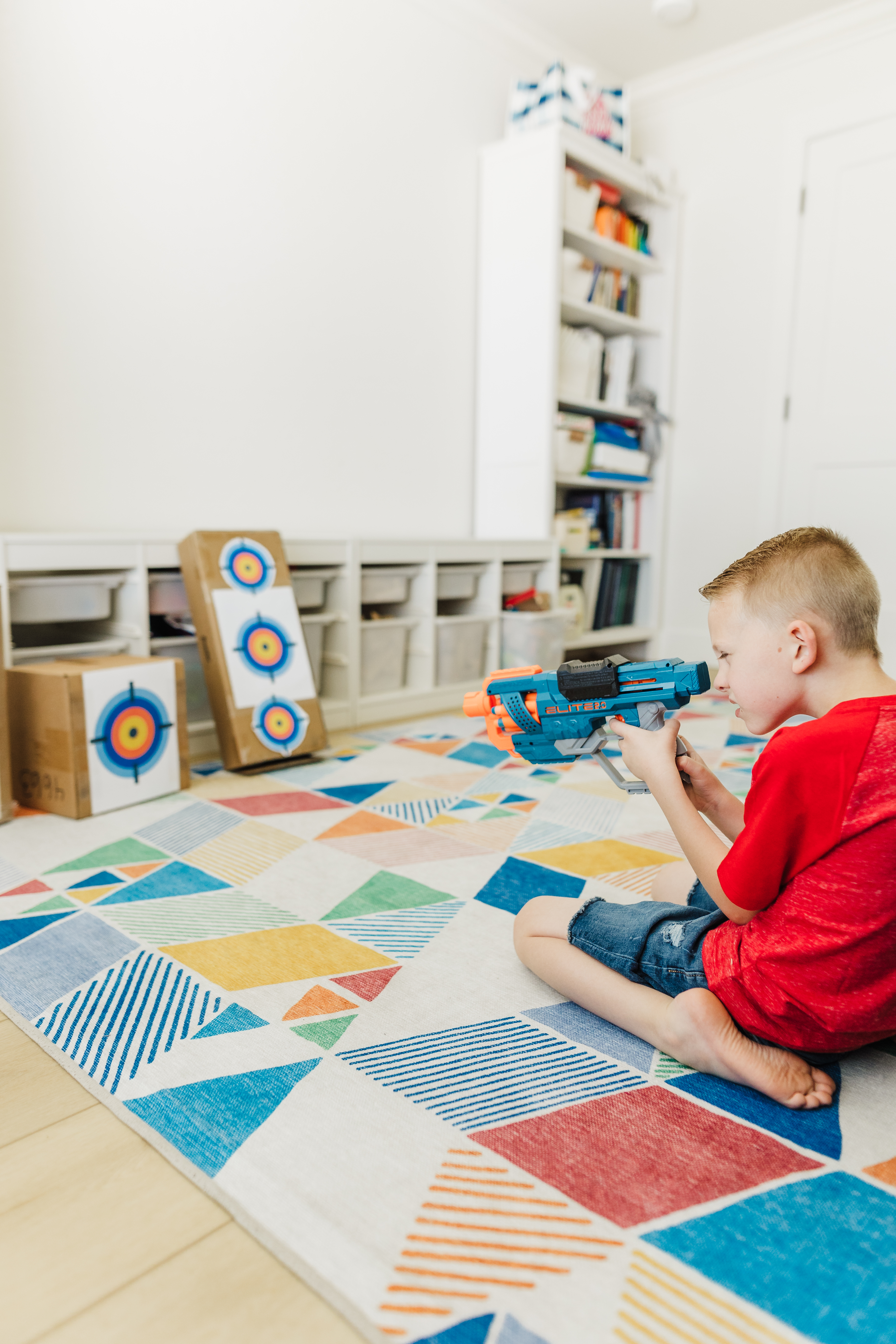 Nerf Target Practice + Free Target Printable - Friday We're In Love