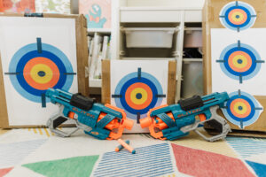 Nerf Target Practice + Free Target Printable - Friday We're In Love