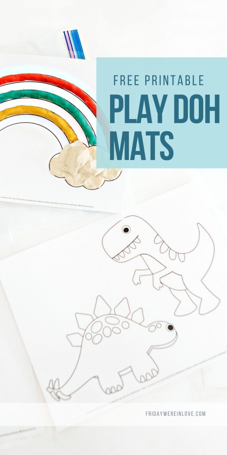 Playdough Mats: Free Printable Play Doh Mats - Friday We're In Love