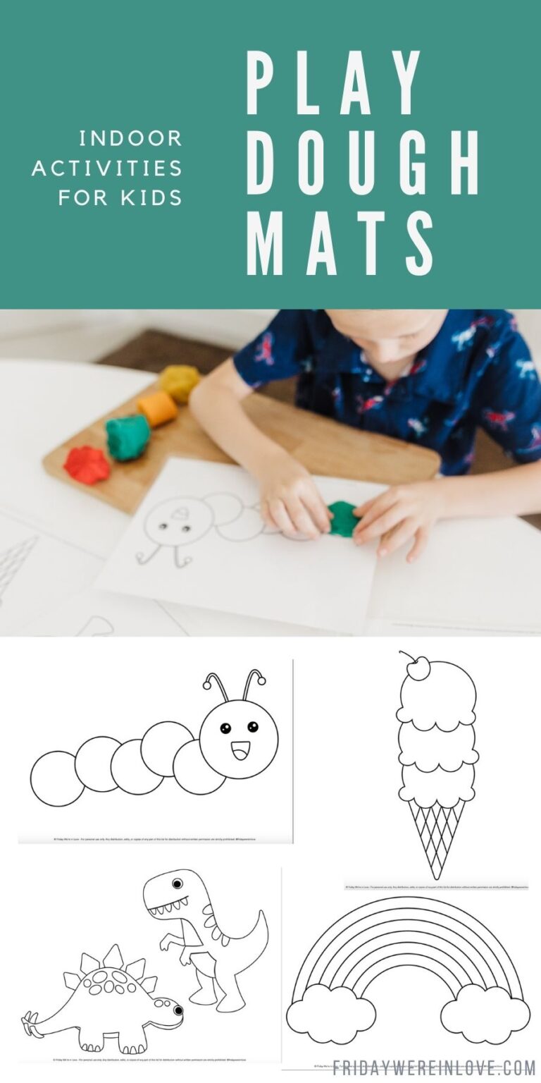 Playdough Mats: Free Printable Play Doh Mats - Friday We're In Love