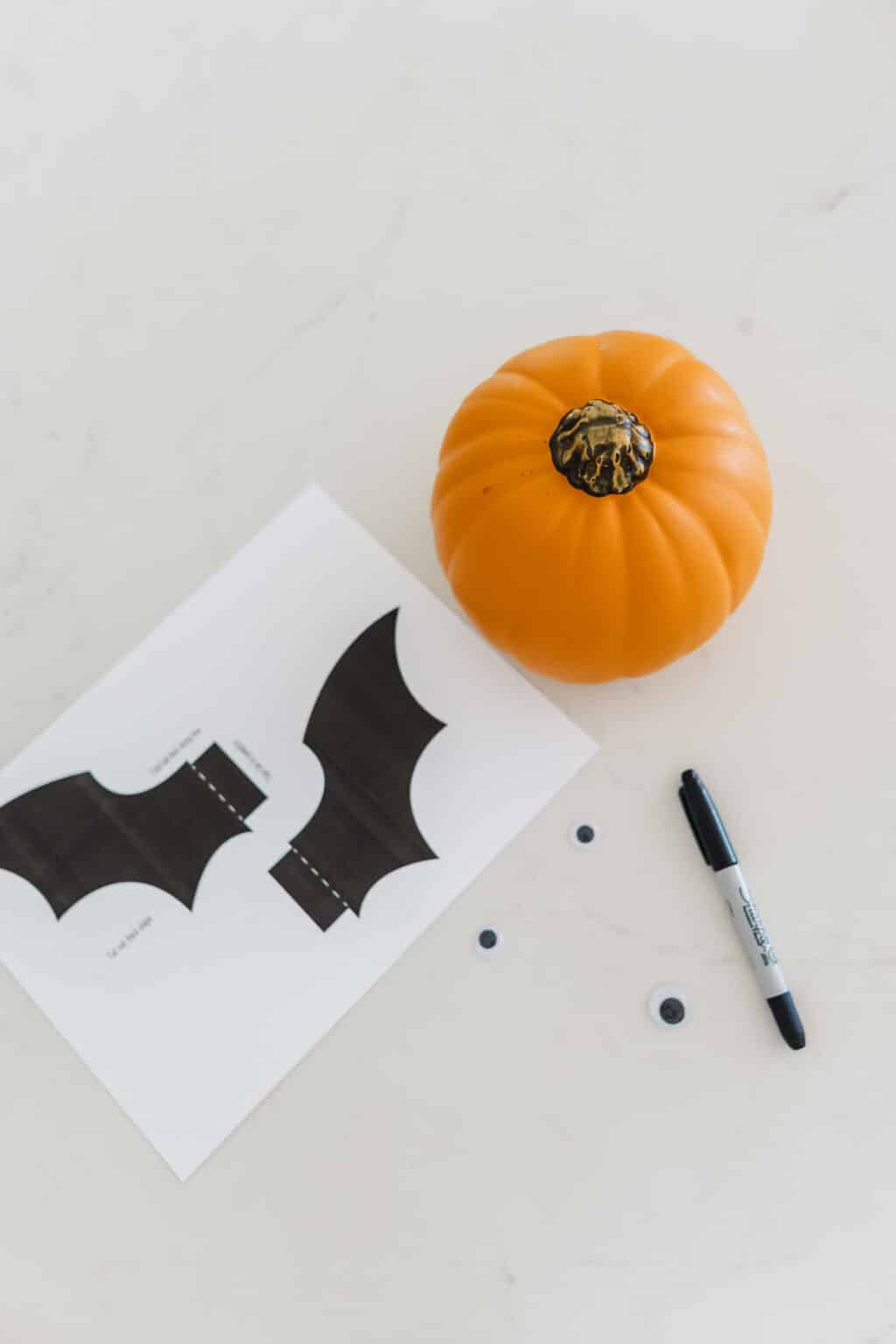 Bat Pumpkin with Free Templates! - Friday We're In Love