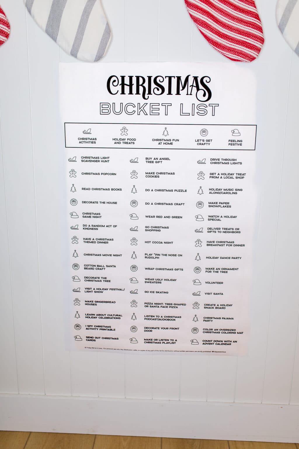 Christmas Bucket List + FREE Printable! - Friday We're In Love