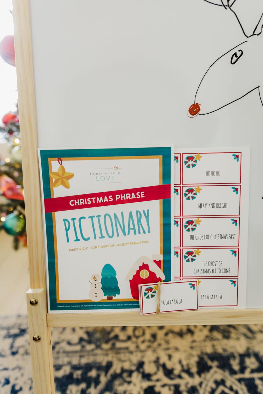 Christmas Pictionary Printable - Friday We're In Love