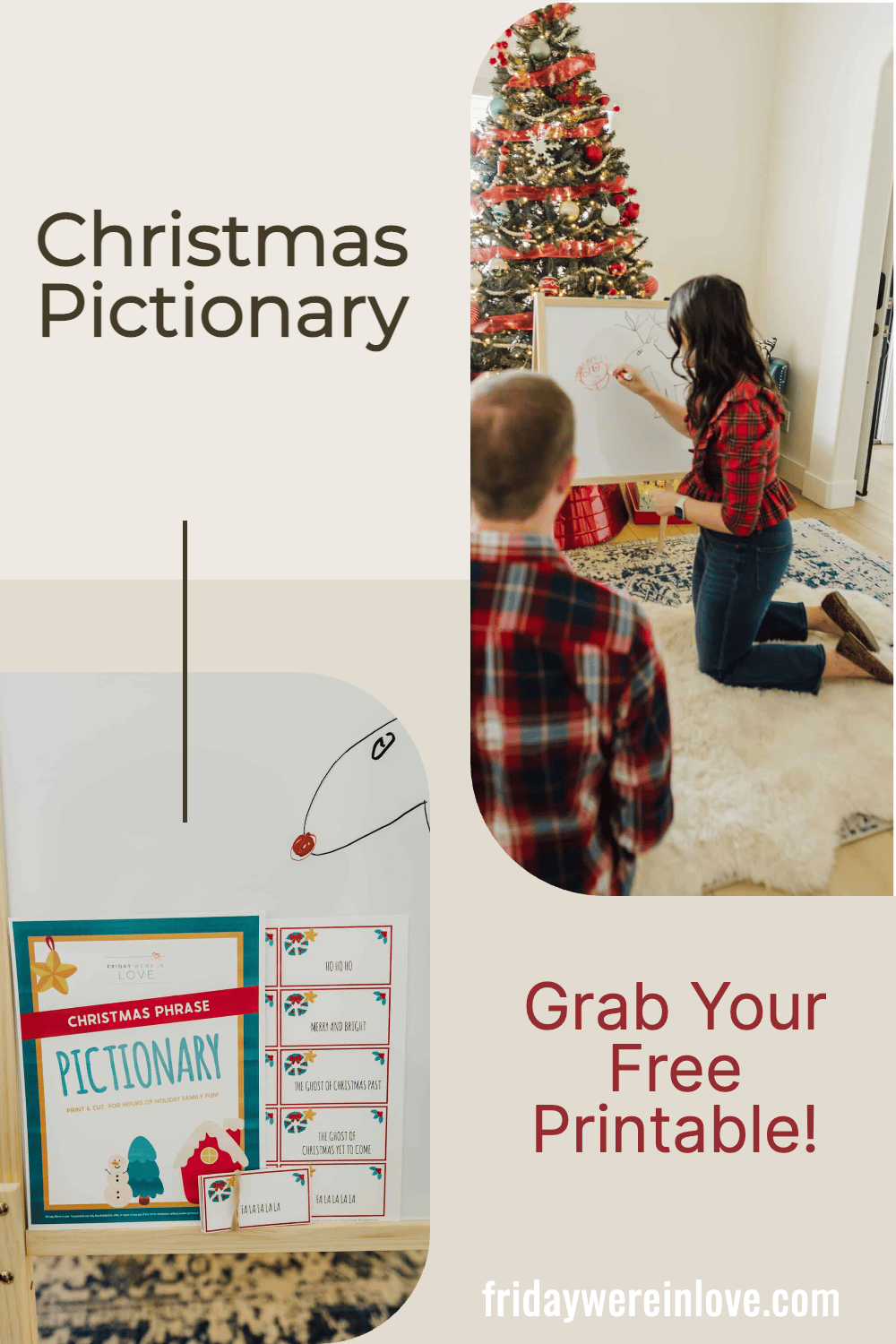 Christmas Pictionary Printable - Friday We're In Love
