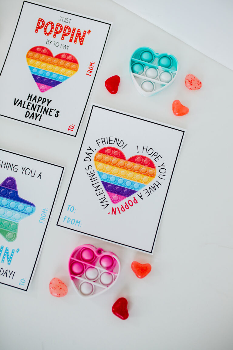 Pop It Valentines Printable - Friday We're In Love