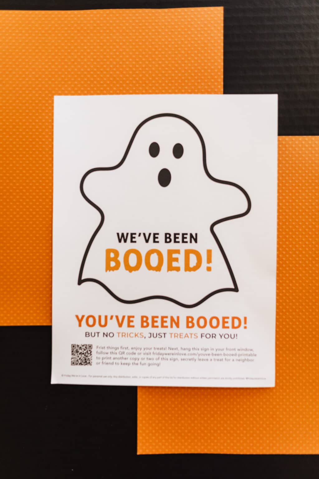 You've Been Booed Printable - Friday We're In Love