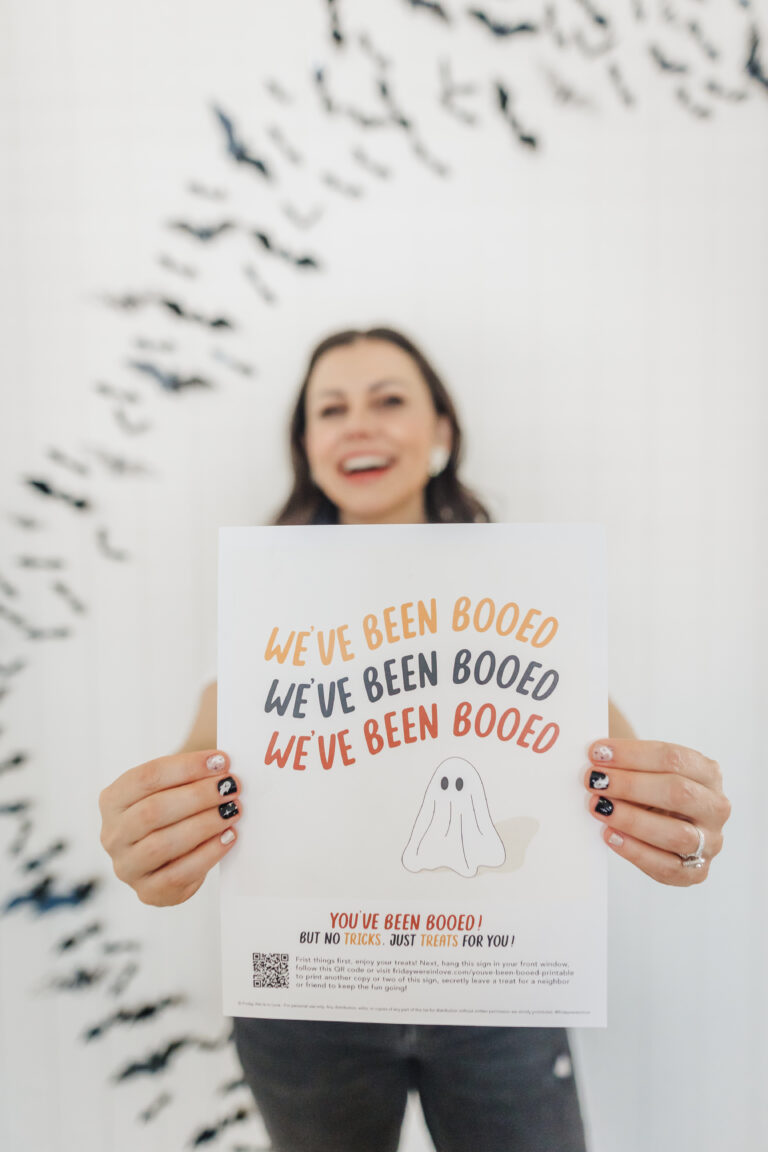 You've Been Booed Printable - Friday We're In Love